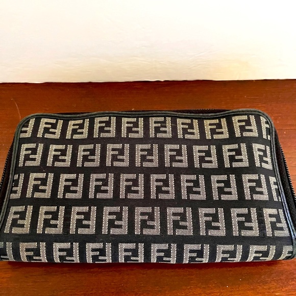 Fendi | Bags | Fendi Ff Canvass Monogram Long Wallet | Poshmark